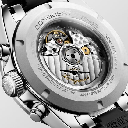 CONQUEST CHRONOGRAPH Automatic, Stainless Steel And Ceramic Bezel ...