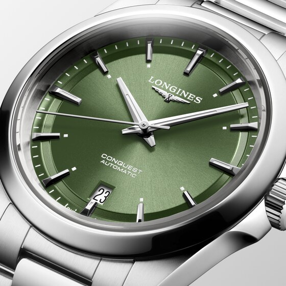 CONQUEST | Ø 38.00 mm, Grün Mit Sonnenschliff | L3.720.4.02.6 | LONGINES DE