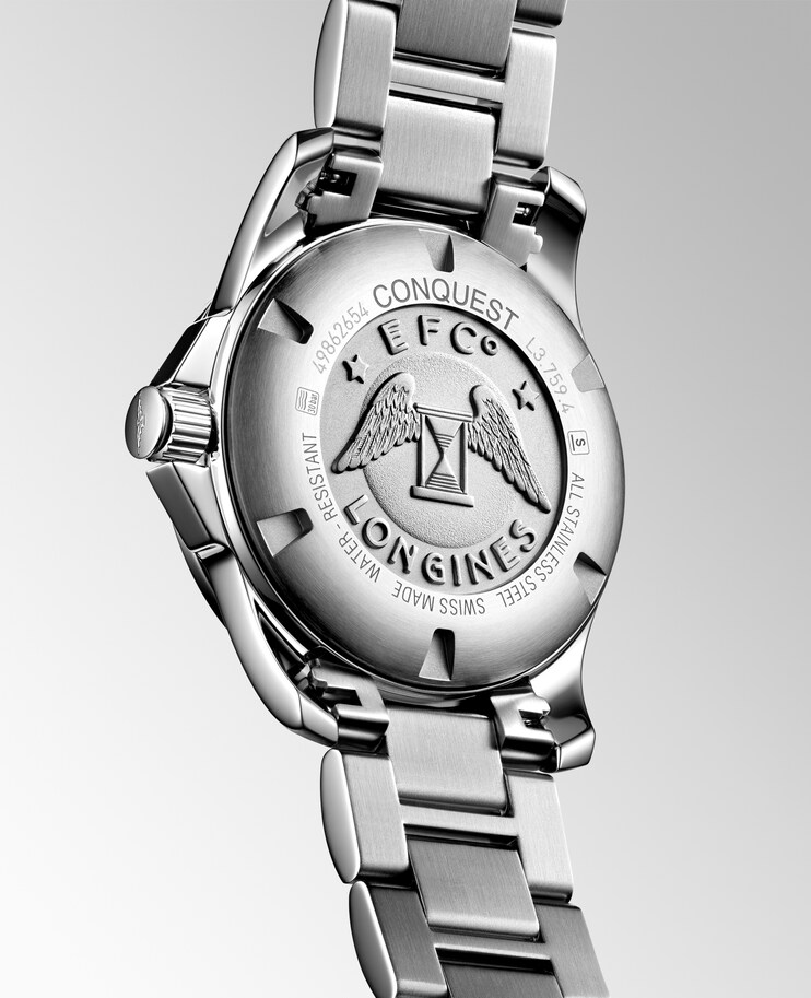 Conquest Quartz watch 41mm Sunray silver, L37594766 | Longines US