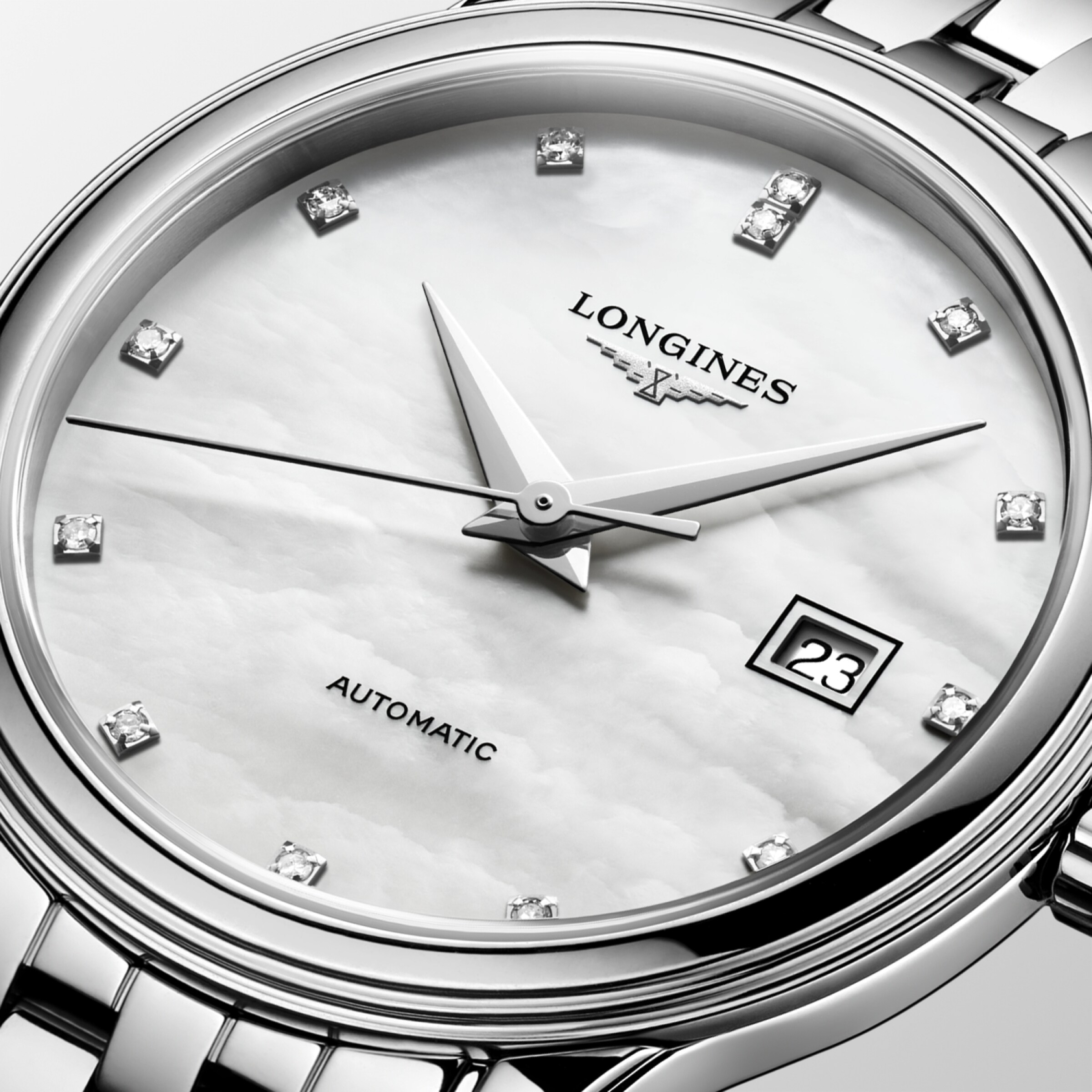 FLAGSHIP CLASSIC | Ø 30.00 mm, White Mother-of-pearl | L4.374.4.88.6 ...