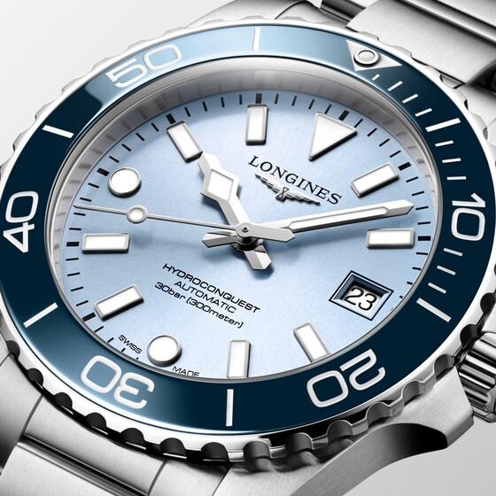 HYDROCONQUEST EXCLUSIVE EDITION | Ø 39.00 mm, Frosted Blue Sunray | L3 ...