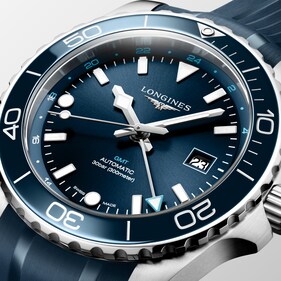 HYDROCONQUEST GMT | Ø 43.00 mm, Sunray Blue | L3.890.4.96.9 | LONGINES GB