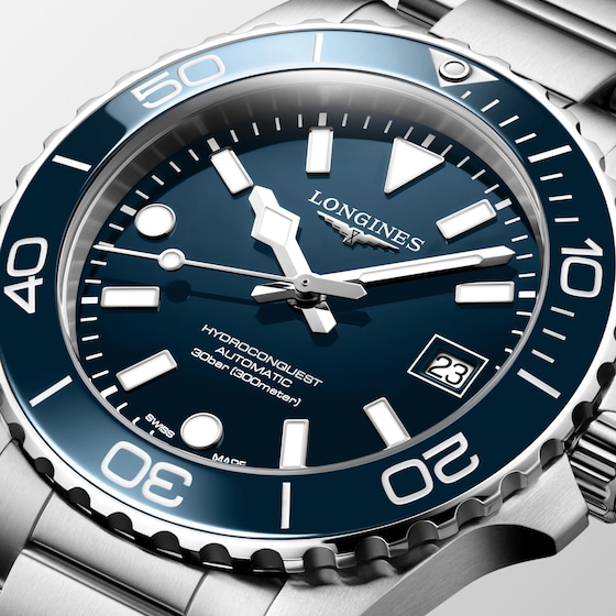 HYDROCONQUEST | Ø 39.00 mm, Blue Lacquered Polished | L3.779.4.96.6 ...
