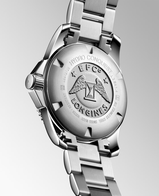 Hydroconquest Automatic watch 44mm, Sunray black L38414566 | Longines US