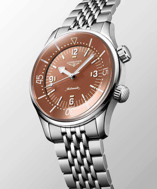 LONGINES LEGEND DIVER | Ø 39.00 mm, Terracotta | L3.764.4.96.6 ...