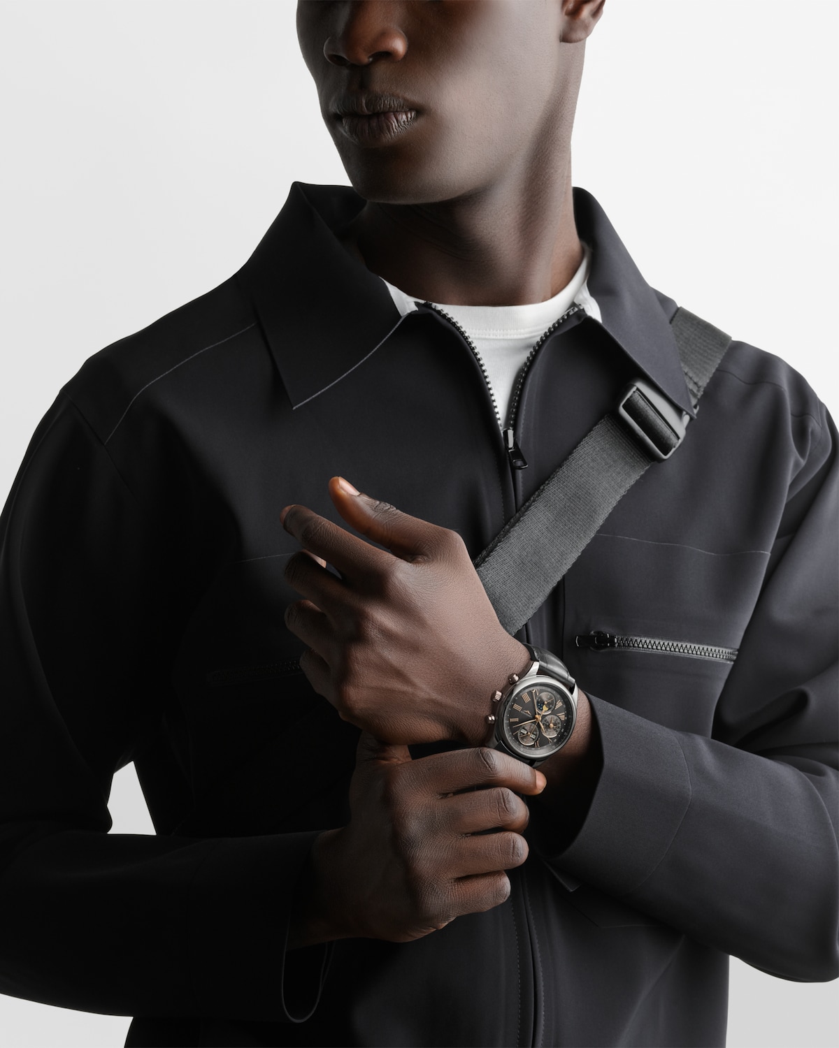 Longines Master Collection Chrono Moonphase อัตโนมัติ สแตนเลสสตีล แอ