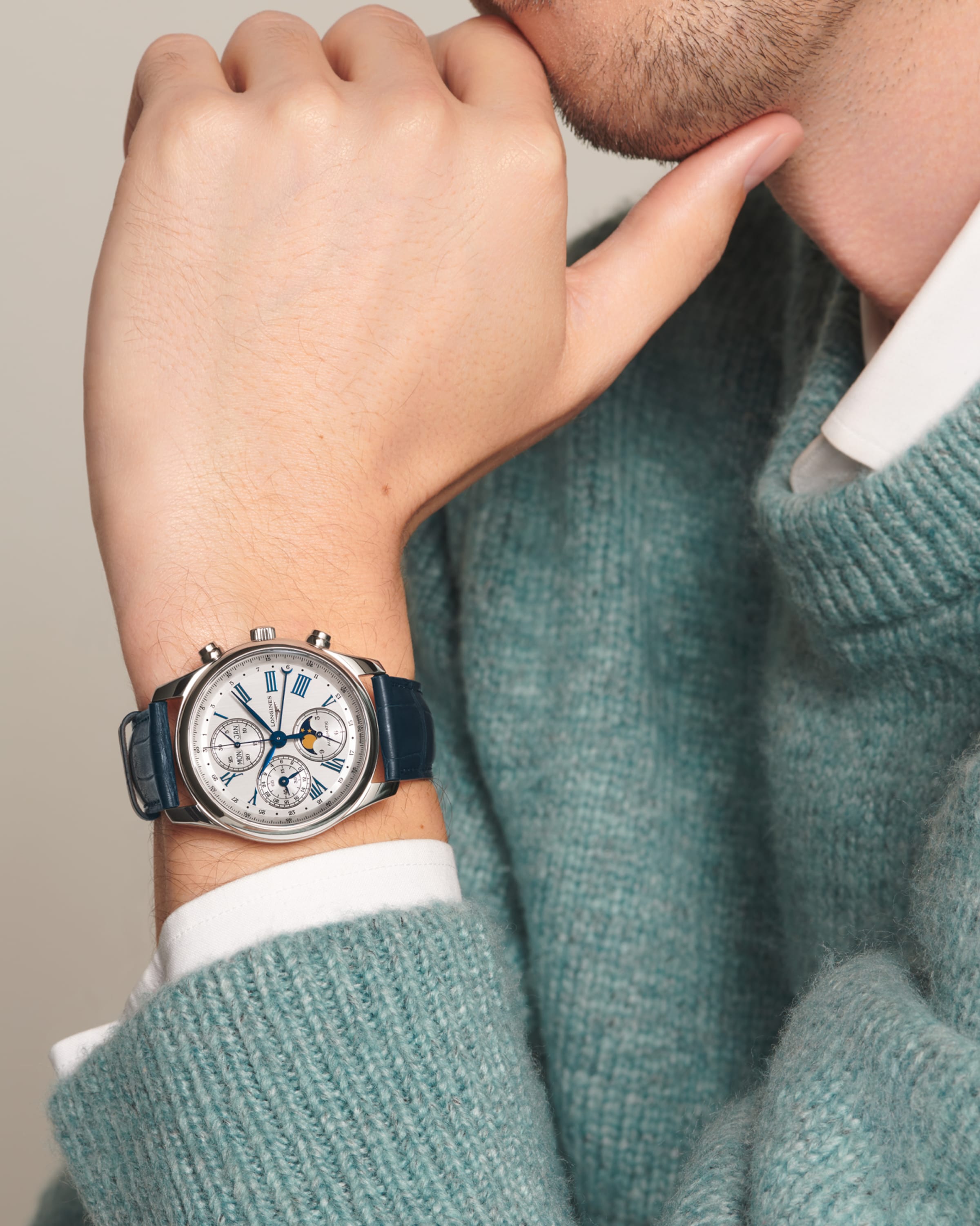 Longines Master Collection Chrono Moonphase Automatic Stainless Steel