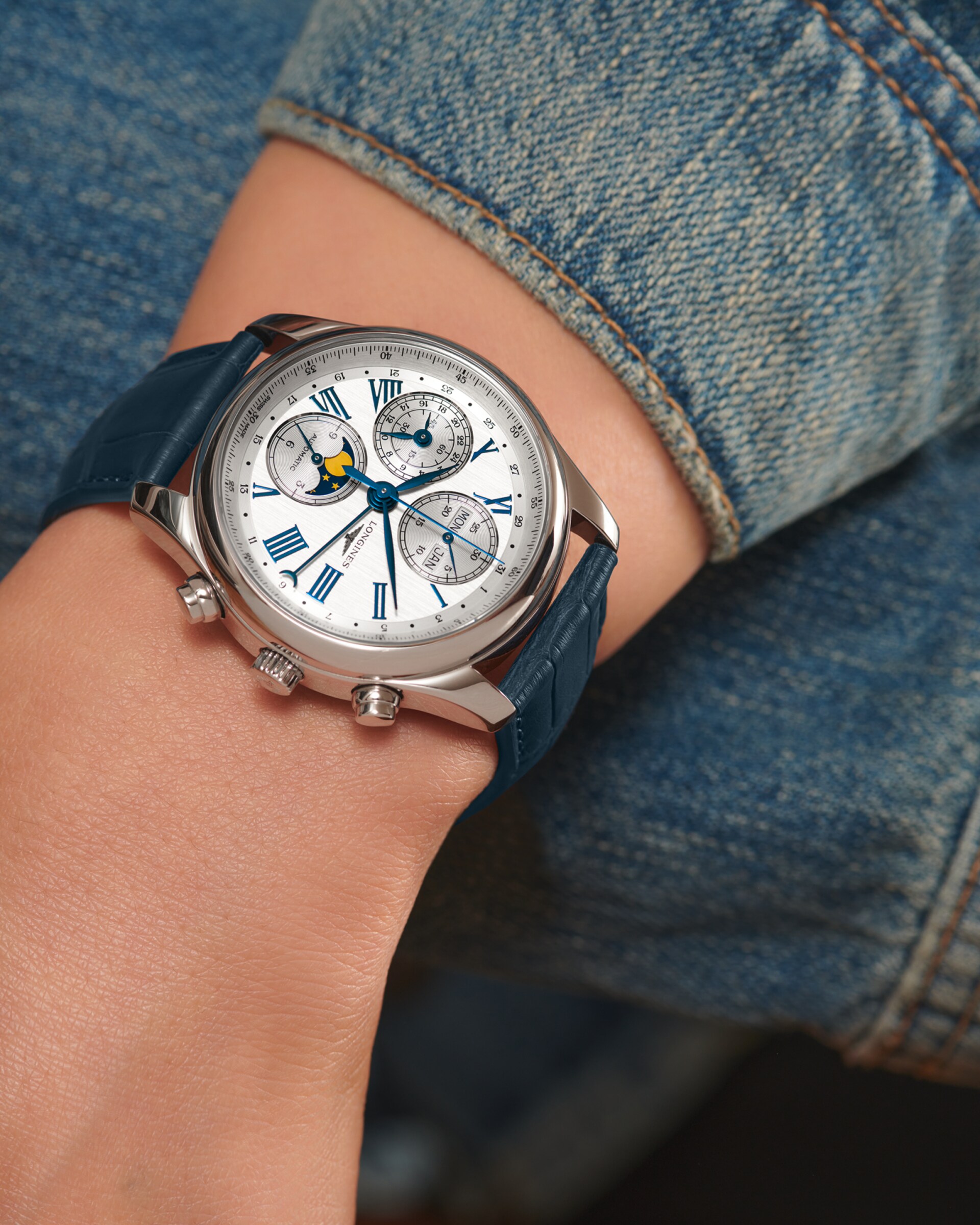 Longines Master Collection Chrono Moonphase Automatic Stainless Steel