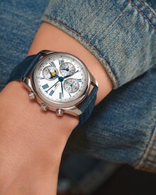 LONGINES MASTER COLLECTION CHRONO MOONPHASE Automatic, Stainless Steel ...