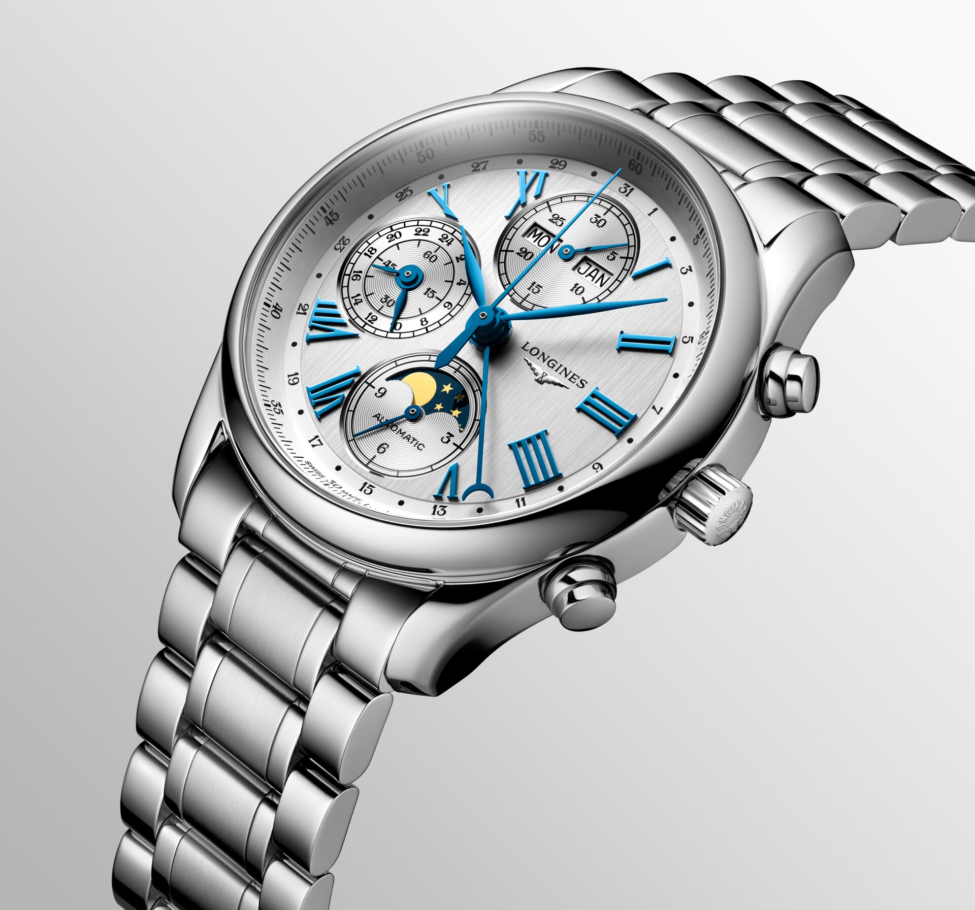 Longines Master Collection Chrono Moonphase Automatic Stainless Steel