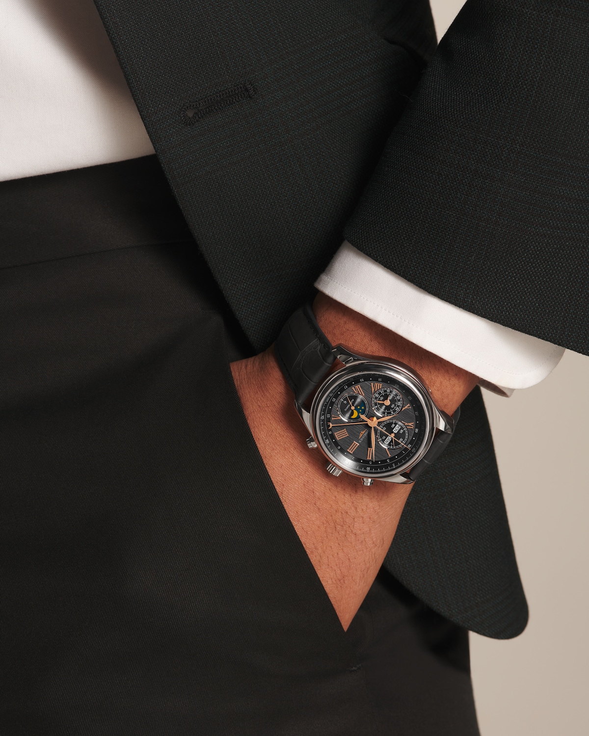 Longines Master Collection Chrono Moonphase Automatic Stainless Steel