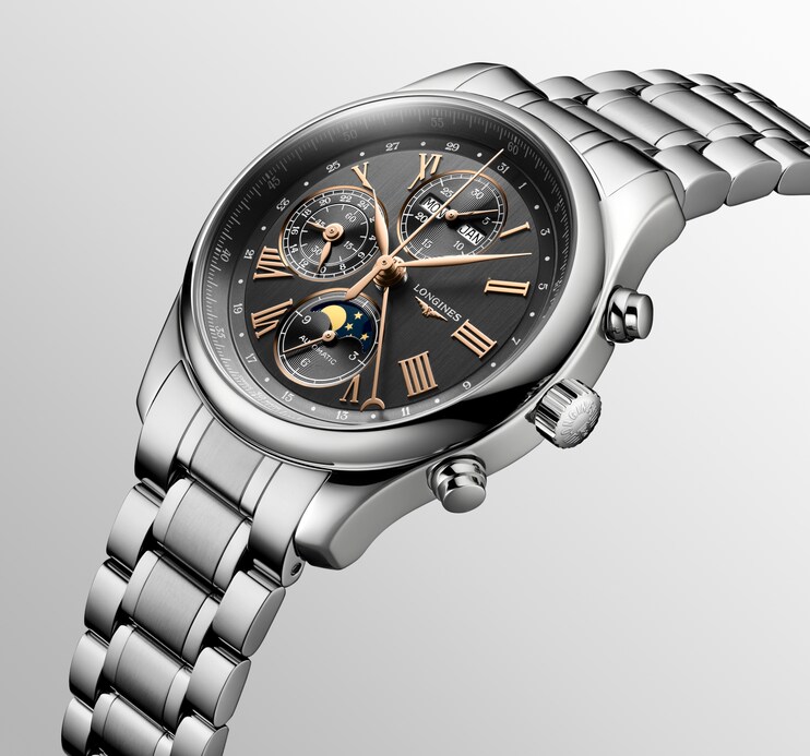 Longines Master Collection Chrono Moonphase อัตโนมัติ สแตนเลสสตีล แอ