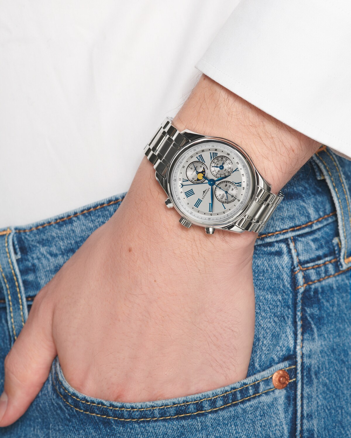 Longines Master Collection Chrono Moonphase Automatic Stainless Steel