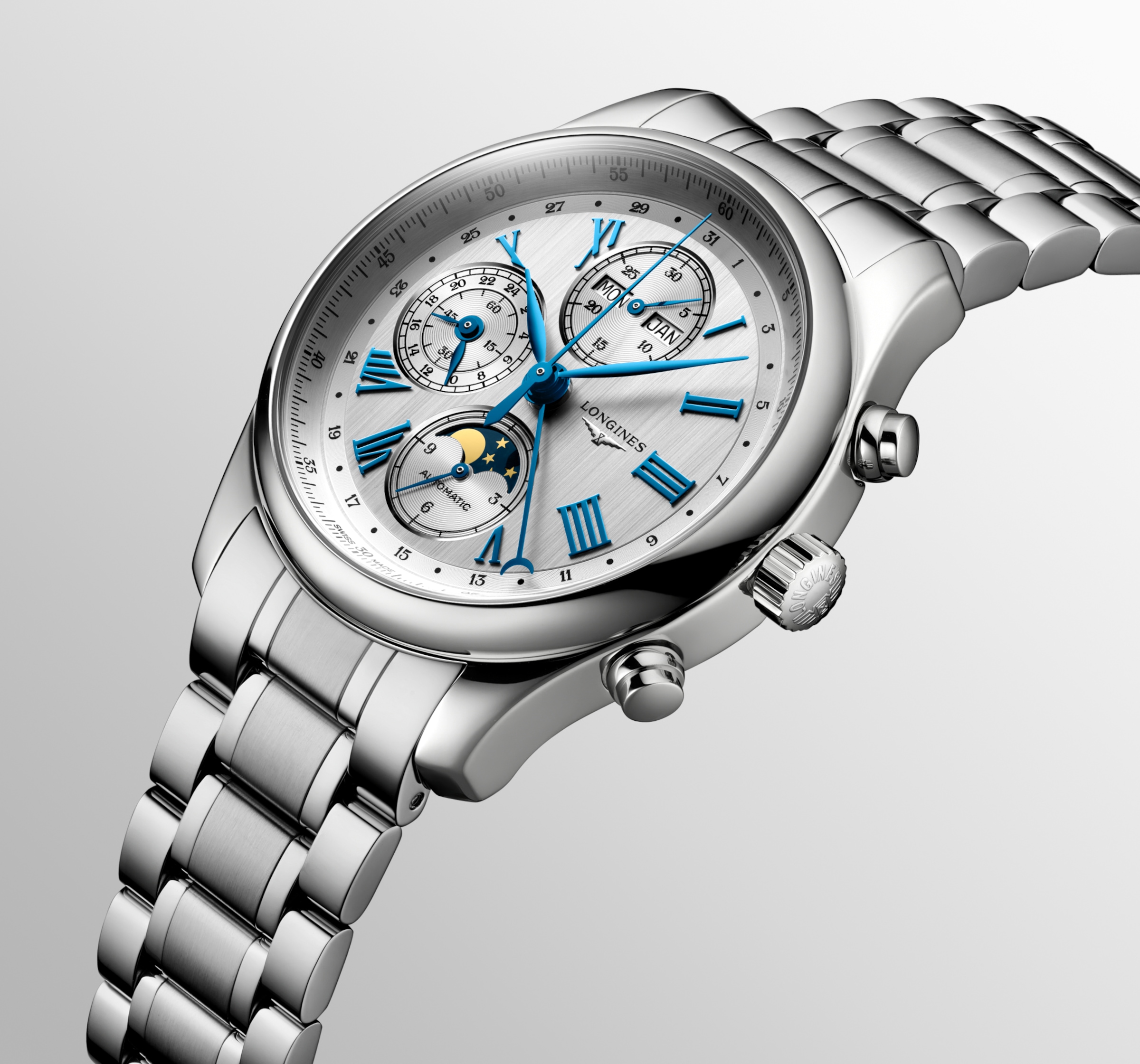 Longines Master Collection Chrono Moonphase Automatic Stainless Steel
