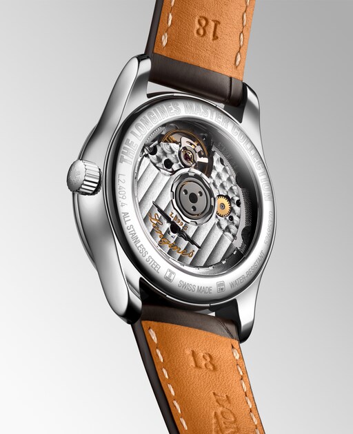 LONGINES MASTER COLLECTION MOONPHASE | Ø 34.00 mm, Silver "barleycorn ...
