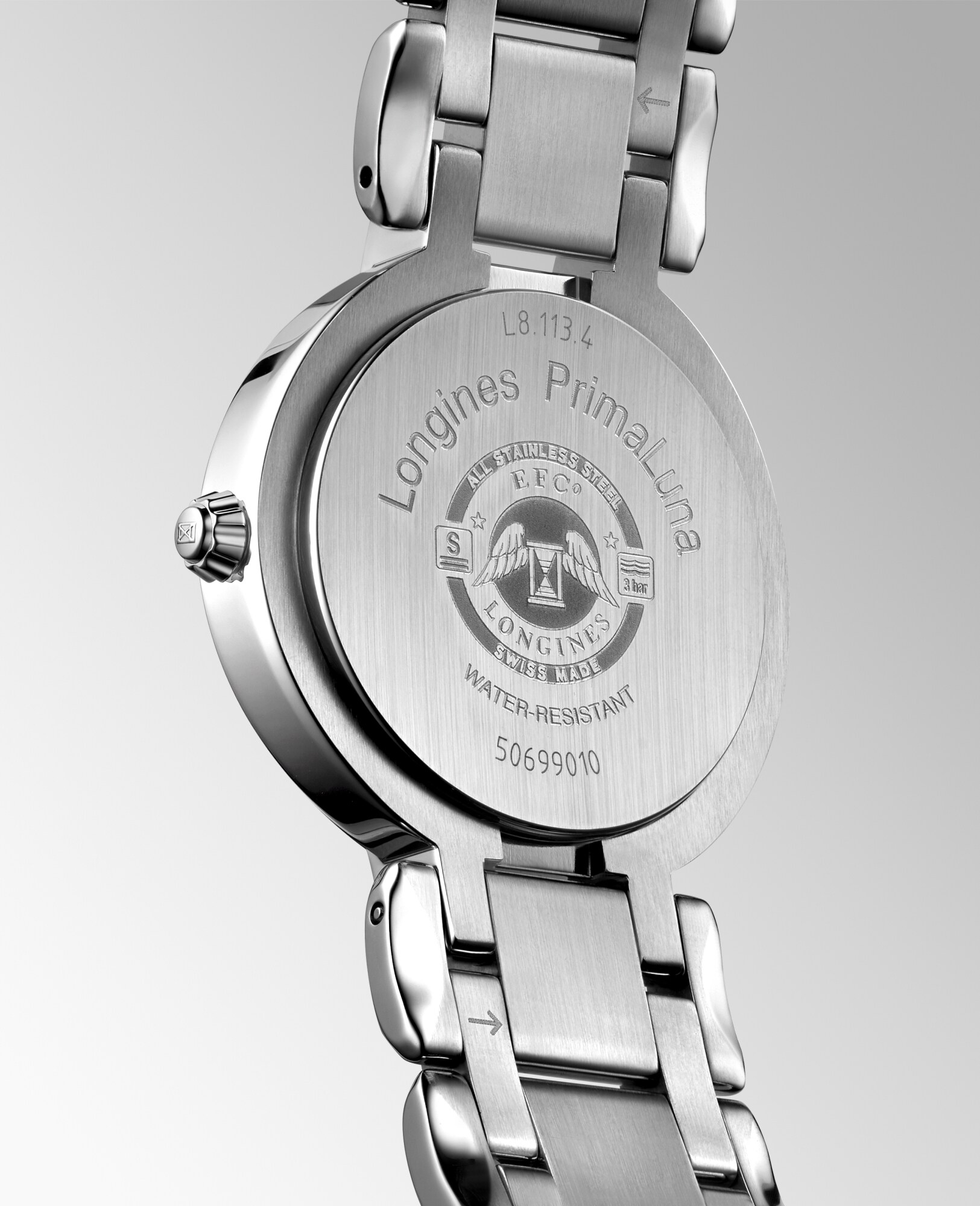 Longines Primaluna Automatic watch 30mm, Silver L81134716 Longines Primaluna Automatic watch 30mm, Silver L81134716