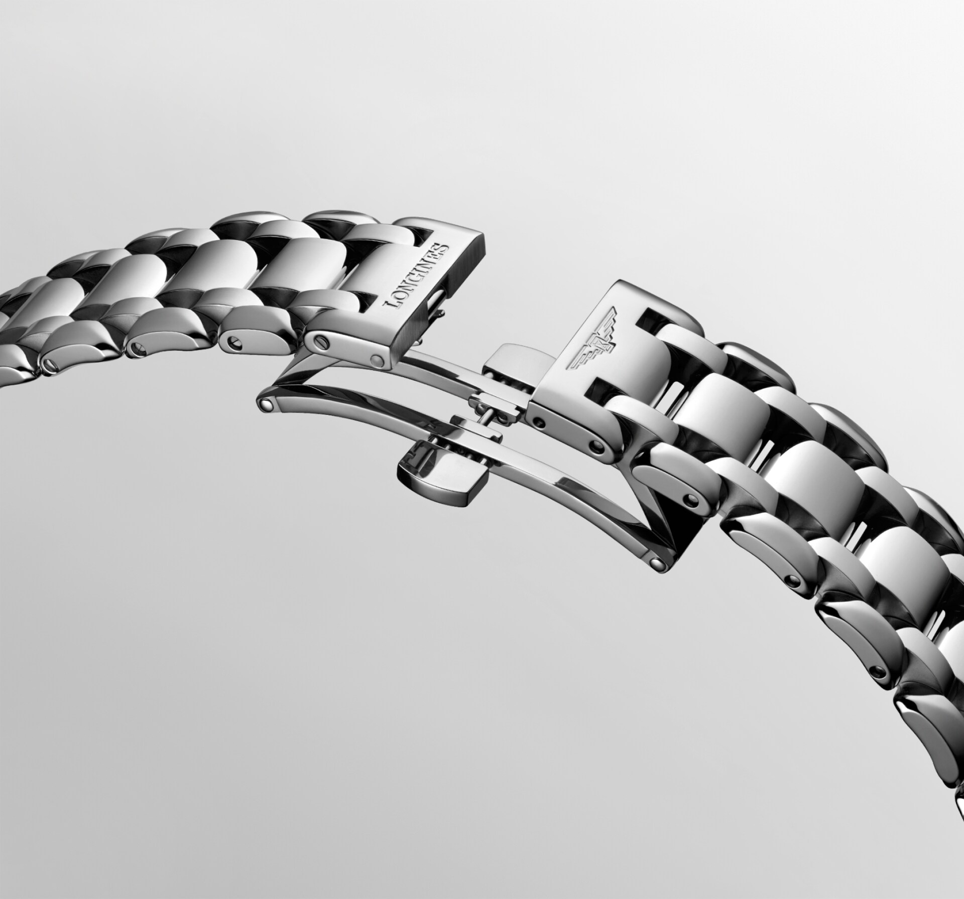 LONGINES PRIMALUNA Quartz, Stainless Steel, Sunray Blue Dial, Bracelet ...