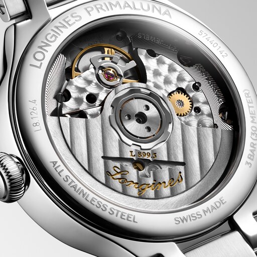 LONGINES PRIMALUNA MOONPHASE | Ø 34.00 mm, Opaline Ivory | L8.126.4.71 ...