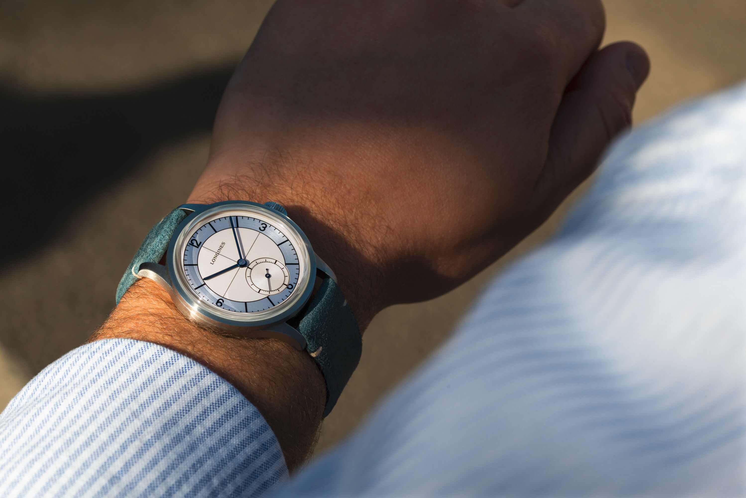 LONGINES SECTOR DIAL 自動巻、ステンレススティール、シルバー LONGINES SECTOR DIAL 自動巻、ステンレススティール、シルバー