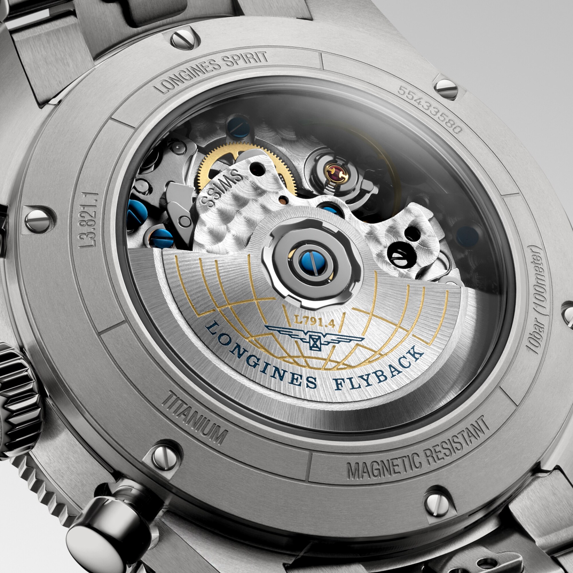 LONGINES SPIRIT FLYBACK TITANIUM Automatic, Titanium And LONGINES SPIRIT FLYBACK TITANIUM Automatic, Titanium And