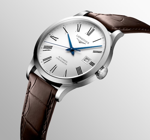 Record Automatic watch 40mm, White matt L28214112 | Longines AU