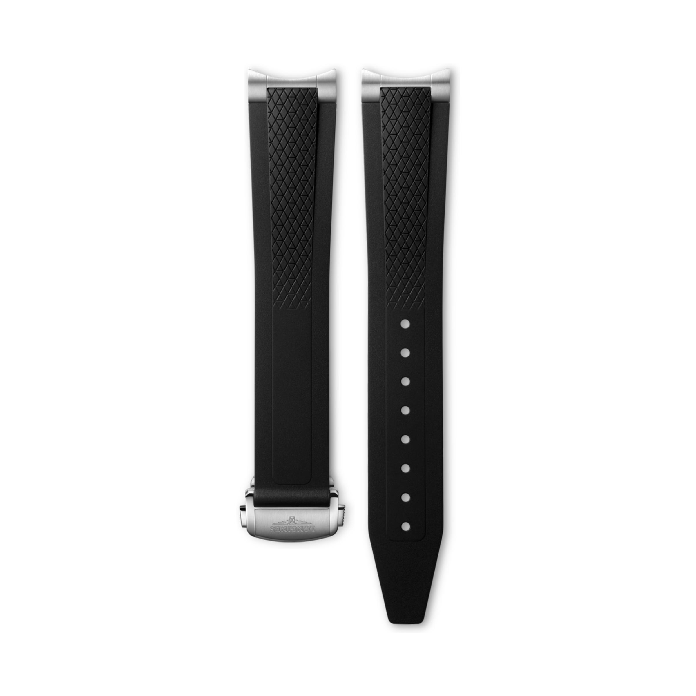 Black Rubber Strap CL682172904, 19cm, CONQUEST | LONGINES CA