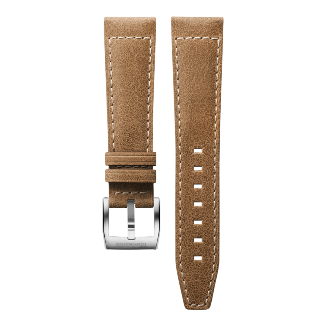 Semi Matt Blue Calf Leather Strap L682169354, Spirit | Longines® GB