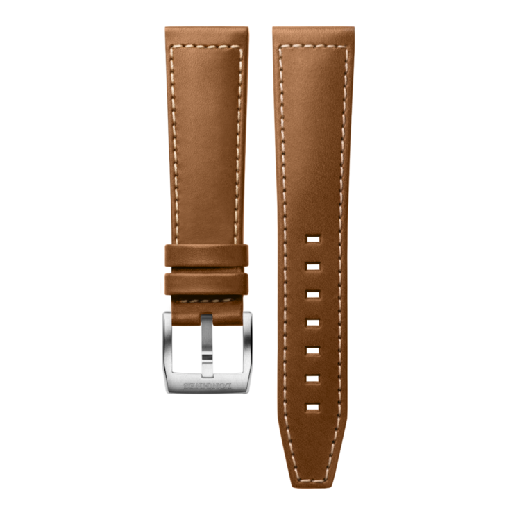 Semi Matt Dark Brown Calf Leather Strap L682159899, Spirit | Longines® US