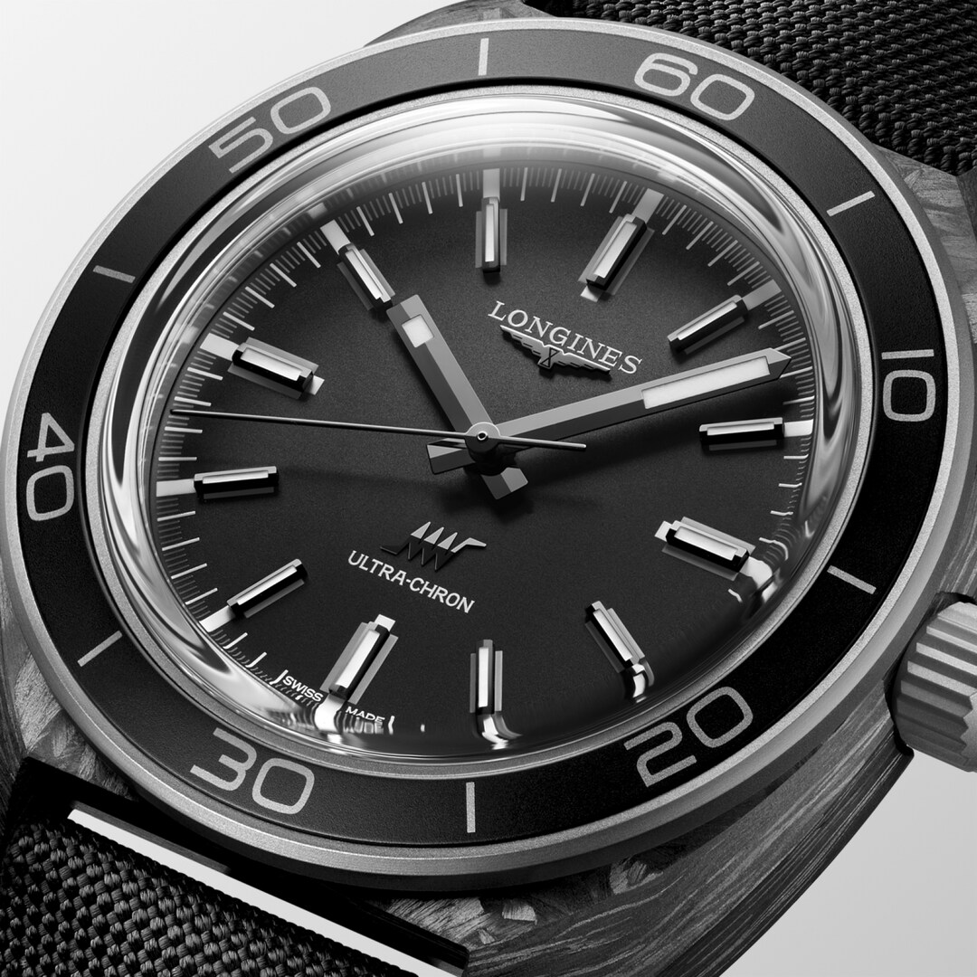 ULTRA‑CHRON CARBON | Ø 43.00 mm, Anthrazit | L2.839.4.52.2 | LONGINES DE