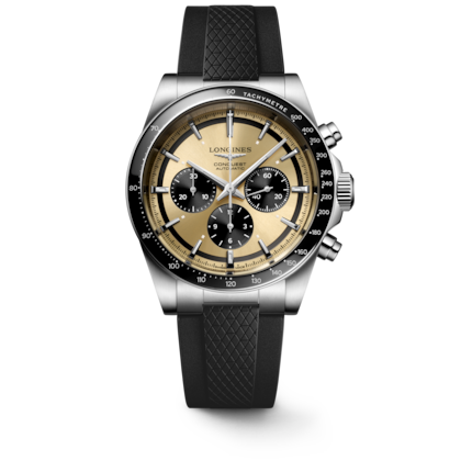 CONQUEST CHRONOGRAPH Automatic, Stainless Steel And Ceramic Bezel ...