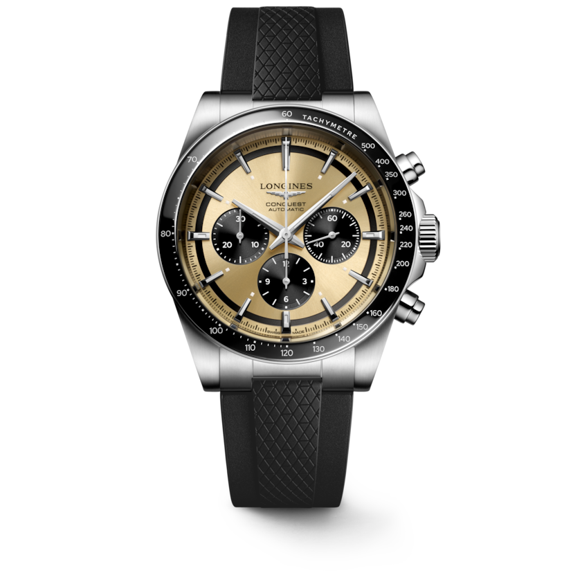 CONQUEST CHRONOGRAPH Automatic, Stainless Steel And Ceramic Bezel ...