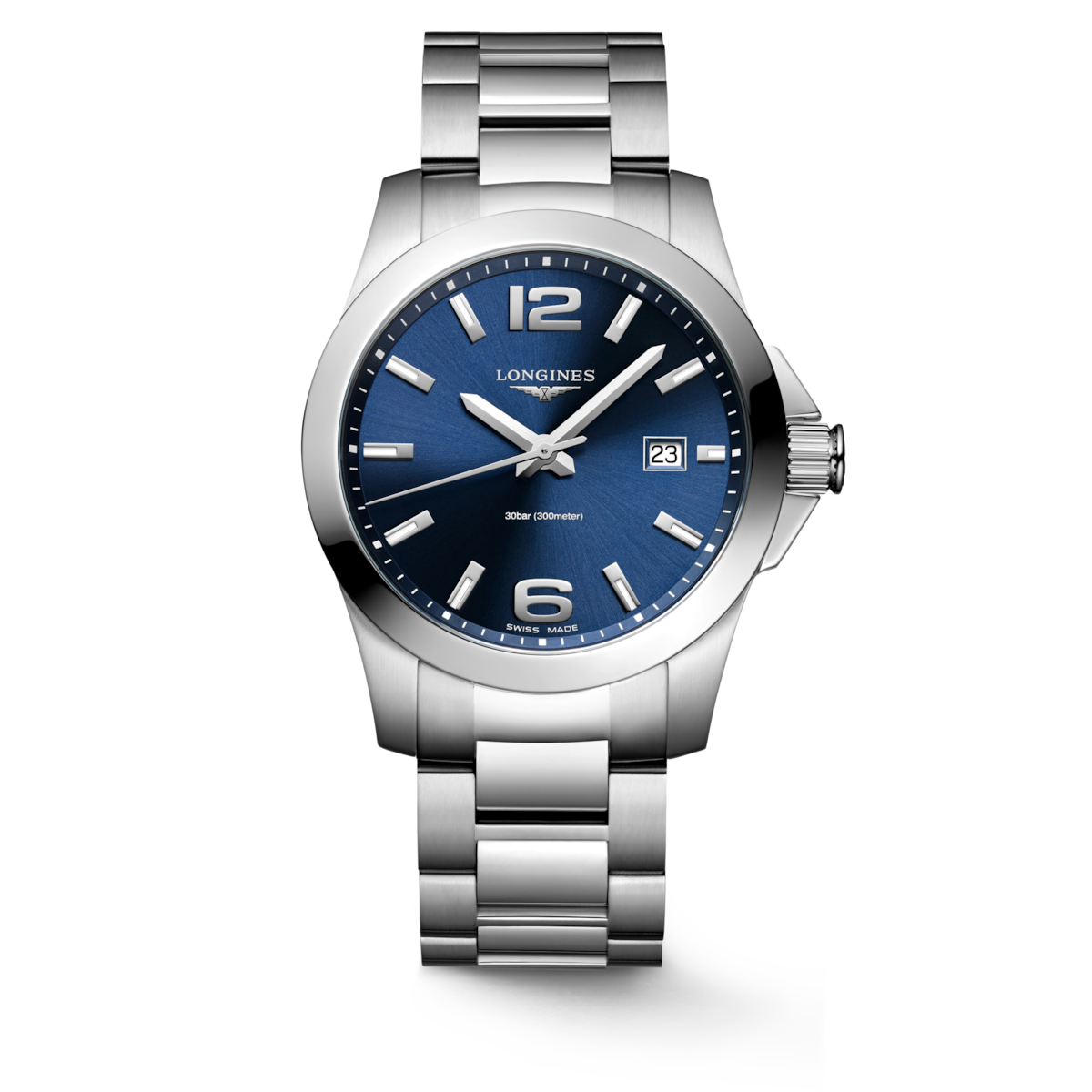 Conquest Quartz watch 41mm Sunray blue, L37594966 | Longines UK