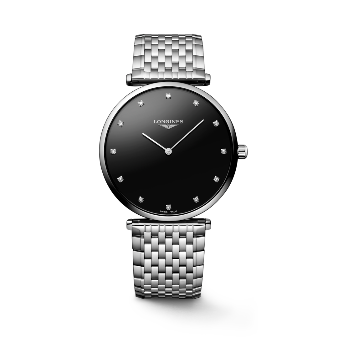 LA GRANDE CLASSIQUE DE LONGINES | Ø 38.00 mm, Black Lacquered Polished ...