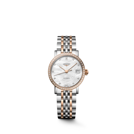 LONGINES ELEGANT COLLECTION Automatic, Stainless Steel And 18 Karat ...