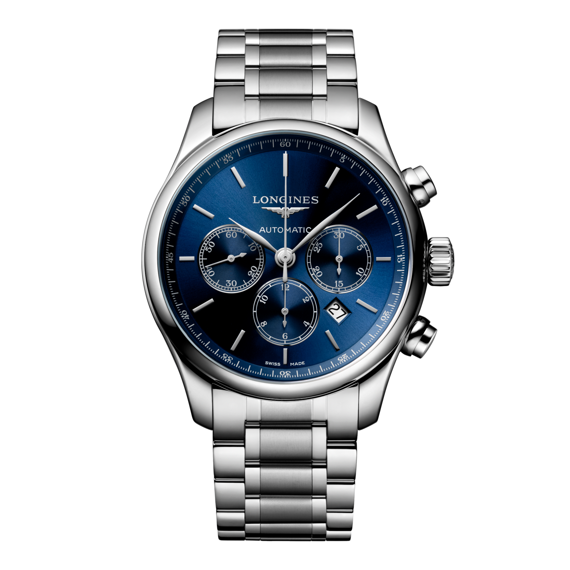 Master Collection Chronograph Automatik Uhr 44 Mm Blau L28594926
