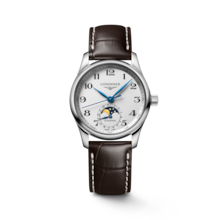 LONGINES MASTER COLLECTION MOONPHASE | Ø 34.00 mm, Silver "barleycorn ...
