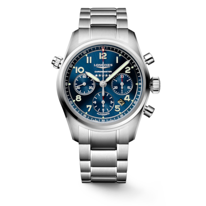 LONGINES SPIRIT CHRONOGRAPH Automatic, Stainless Steel, Sunray Blue ...